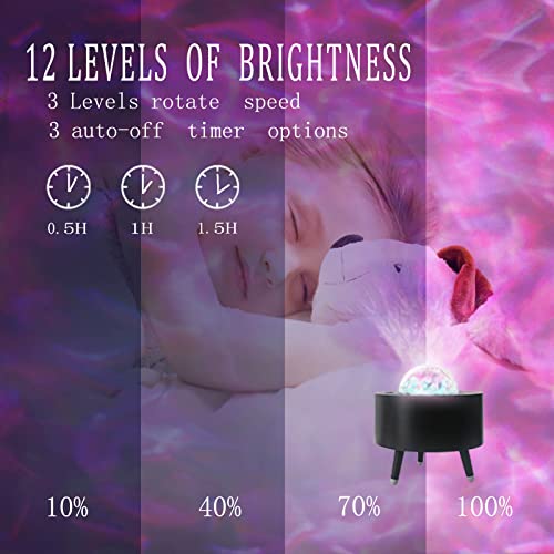 Galaxy Projector,Light Projector for Bedroom, Skylight Projector with Remote Control Built-in Bluetooth Speaker, Room Projector for Baby, Kids, Adults,Gaming Room, Mood Ambiance, Gifts