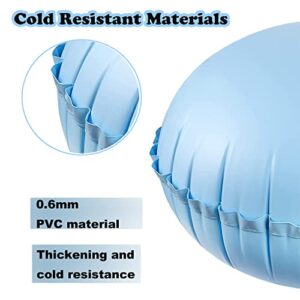 2PACK Round Air Pool Pillow for Above Ground Swimming Pool Covers,4' x 4' Winter Pool Winterizing Closing Kit with Ropes,Super Durable PVC & Strong Cold Resistant Pool Cover Air Pillow