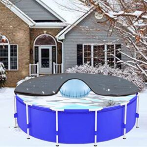 2PACK Round Air Pool Pillow for Above Ground Swimming Pool Covers,4' x 4' Winter Pool Winterizing Closing Kit with Ropes,Super Durable PVC & Strong Cold Resistant Pool Cover Air Pillow