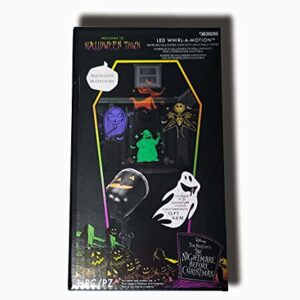 Gemmy Disney Jack Skellington Nightmare Before Christmas Multicolor Led Whirl-a-Motion Halloween Outdoor Stake Light Projector