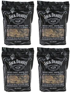 jack daniels 01749 wood babpt bbq smoking chips, 2.94 l (4 pack)