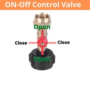 IDEASURE QCC1 Propane Refill Pressure Adapter Coupler with ON-Off Control Valve LP Gas Refiller for Camping Grill 1LB Cylinder Tank