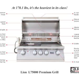 Lion Premium Grills L75625 32" Propane Grill