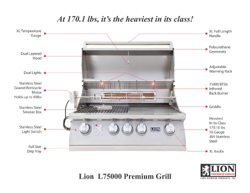 Lion Premium Grills L75625 32" Propane Grill