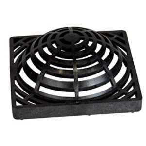 nds national diversified sales 981 9″ black atrium sewer & drain grate