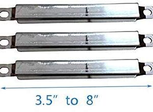 Htanch PN4481(4-Pack) 14841(4-Pack) 14.75 inches Heat Plates and Grill Burner Crossover Tube Replacement for Kenmore 415.23666310, 415.23667310, 640-05057299-9,640-05057300-5 Charbroil 463322613