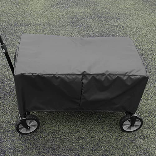 Chuanke Wagon Cover 420D PVC Waterproof and Dustproof Inner Double Sided Liner Available with 4 Corner Buckles and 2 Elastic Hook Strap 38" L x 22" W x 20" H