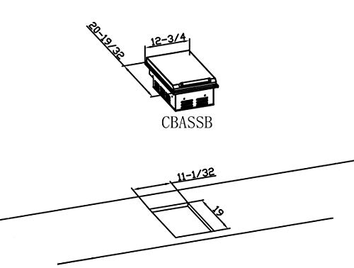 Bonfire drop-in single side burner (CBASSB)