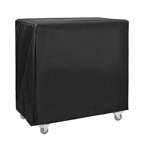 80 Quart Cooler Cart Cover, 32"X30"X17", Fits Most 80 Quart Rolling Ice Chest, Black, Water Resistant, UV Resistant