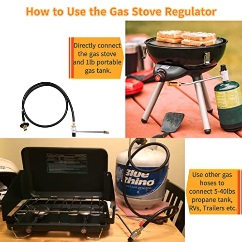 Gas Stove Regulator Replacement for Outdoor Portable Tabletop Coleman Camping Stove, Compatible with OEM 5430 Regulator