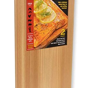 TrueFire Cedar Grilling Planks 7.25 x 16 (24-Pack) - Premium Sized Plank, Western Red Cedar, Made in Canada