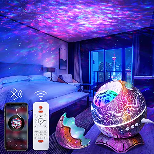 Star Projector, Galaxy Projector Night Light with Bluetooth Speaker, White Noise & Remote Control, Nebula Ocean Wave Star Light Projector for Bedroom/Home Theater Decor/Ceiling/Party/Mood Ambiance