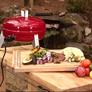 Americana Lock 'N Go Electric Grill, Red