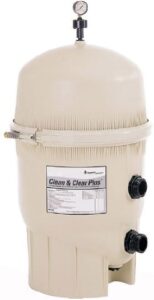 pentair 160332 clean & clear plus fiberglass reinforced polypropylene tank cartridge pool filter, 520 square feet, 150 gpm (residential)