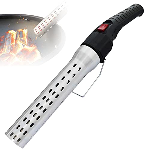 Charcoal Lighter, Portable Electric Charcoal Starter, Fire Starter for BBQ Grill Campfires Wood Stove Fireplace Pizza Oven, Push Button Switch, No Need to Press the Switch for a Long Time(Color:Black)