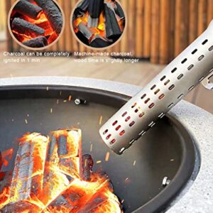 Charcoal Lighter, Portable Electric Charcoal Starter, Fire Starter for BBQ Grill Campfires Wood Stove Fireplace Pizza Oven, Push Button Switch, No Need to Press the Switch for a Long Time(Color:Black)