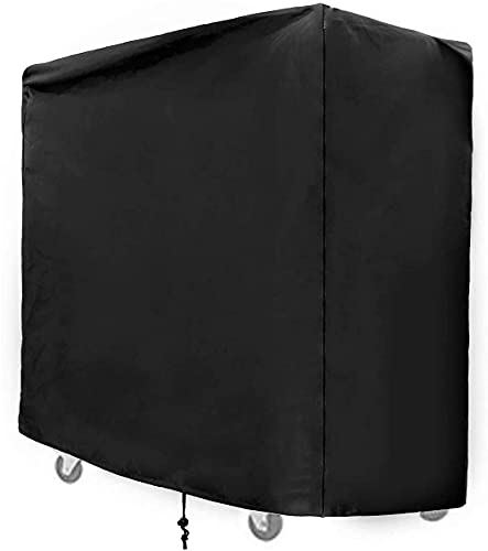 Bicherub Cooler Cart Cover 420D Waterproof Patio Rolling Deck Cooler Cover Fit for Most 80 QT Rolling Ice Chest 37 x 36 x 20in