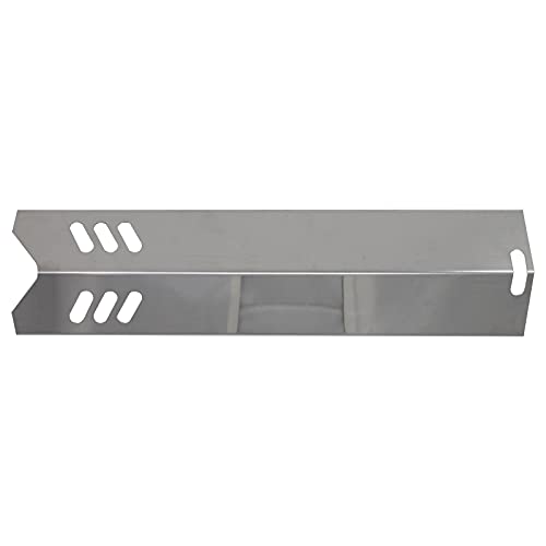 BBQ Grill Heat Shield Plate Tent Replacement Parts for Backyard Classic GBC1555W-C - Compatible Barbeque Stainless Steel Flame Tamer, Guard, Deflector, Flavorizer Bar, Vaporizer Bar, Burner Cover 15"