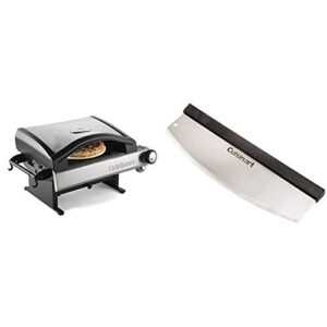 cuisinart cpo-600 portable outdoor pizza oven & cps-050 alfrescamore quick cut pizza cutter