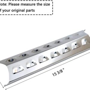 Hisencn Stainless Grill Burner Tube, Heat Plates Tent Replacement Fits for Perfect Flame 24137, 24138, 2518SL-NG, 2518SLN-LPG, Kenmore 148.16156211 Gas Grill Models