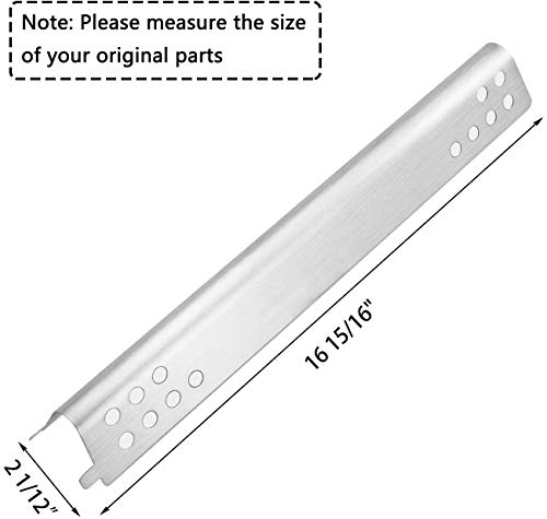 Votenli S47E(4-Pack) Repair Kit (16 15/16" Heat Plates) Replacement for Charbroil 463361017, 463673517, 463673017, 463376018P2, 463376117, 463275517, 463377117, 463673617, 463377017, 463347017