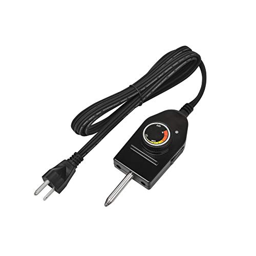 Stanbroil Power Cord with Thermostat Control for Electric Smokers and Grills