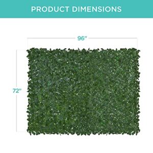 Best Choice Products Outdoor Garden 96x72-inch Artificial Faux Ivy Hedge Leaf and Vine Privacy Fence Wall Screen - Green