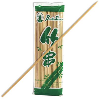 Pack of 100 PCS. Bamboo Wooden 5" Skewer Sticks Barbecues BBQ Shish Kabobs Grill