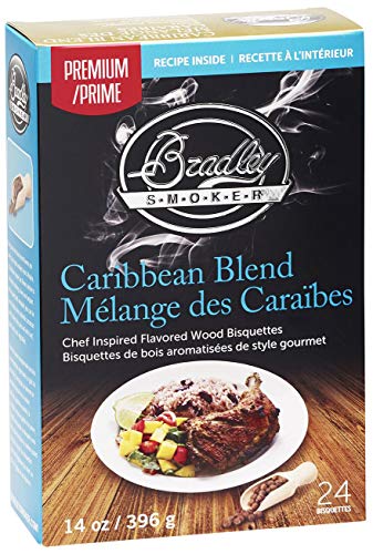 Bradley Smokers BTCB24 BTCB24-Premium Bisquettes-Caribbean Blend 24Pk, 24-Pack, Multi