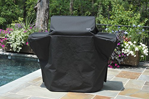 Saber Char-Broil Black Grill Cover 57.5 in. W x 26 in. D x 48 in. H For Fits 500 Size Saber Gril