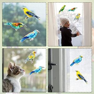 12 Pcs Hummingbird Magnets, Decorative Double Sided Magnetic Sticker Flexible Screen Door Protector for Window Screen Sliding Doors