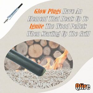 Qfire Glow Plug Compatible with Weber SmokeFire EX4/EX6/EPX6 Wood Pellet Grills,Silver