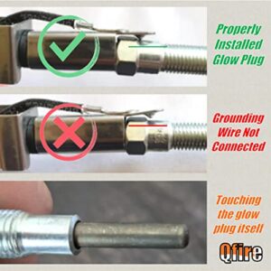 Qfire Glow Plug Compatible with Weber SmokeFire EX4/EX6/EPX6 Wood Pellet Grills,Silver