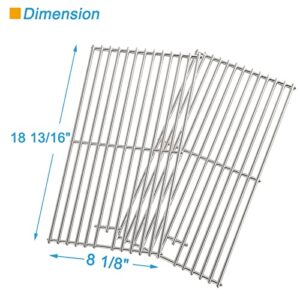 BBQration Replacement Kit for Kitchen Aid 720-0787D 730-0787D 720-0953 730-0953 720-0953L, 7MM Solid Stainless Steel Cooking Grates, Burner and Heat Plates Replacement Parts for Kitchen Aid Gas Grill