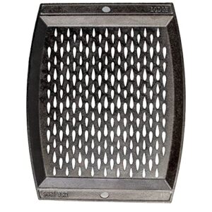 lodge l15rcgt 15″x12″ cast iron grill topper, black