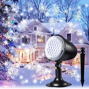 Snowfall LED Light Projector,Christmas Snow Light,Snowfall Projection Light with Snowstorm Effect for Christmas,Holiday,Halloween,Party,Garden,Wedding,Indoor Outdoor Decorations