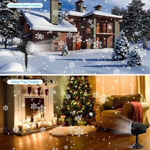 Snowfall LED Light Projector,Christmas Snow Light,Snowfall Projection Light with Snowstorm Effect for Christmas,Holiday,Halloween,Party,Garden,Wedding,Indoor Outdoor Decorations