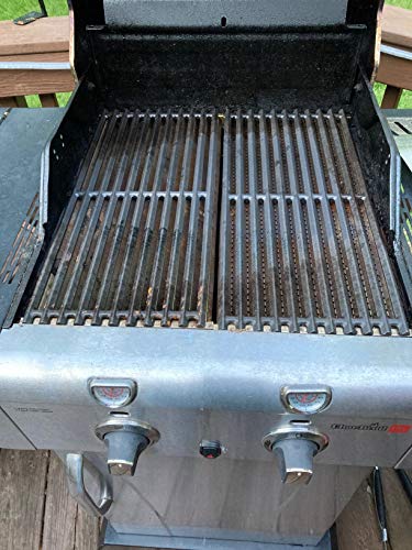 SafBbcue Cast Iron Cooking Grates and Infrared Emitter Replacement for Charbroil Infrared Grills 463241013 463243812 463246909 463262210 463270610 463273614 466241013 466247110