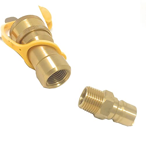 1/2 “ quick connect/disconnect insert plug X 1/2 inch Male NPT [3308] natural gas Propane Fitting Connector Solid Brass Coupler