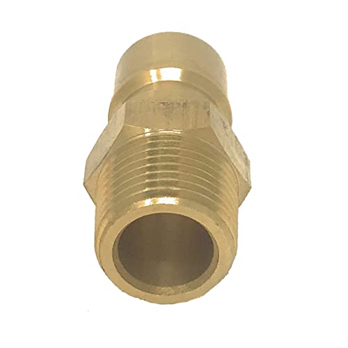 1/2 “ quick connect/disconnect insert plug X 1/2 inch Male NPT [3308] natural gas Propane Fitting Connector Solid Brass Coupler