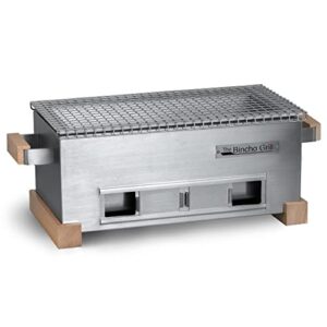 the bincho grill mg-168 yakitori tabletop charcoal griller-mini japanese style hibachi