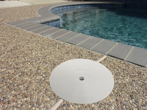 Aqualine 6" or 6 inch Gray Skimmer Pool Spa Deck Lid - Made 6 inches Across