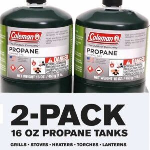 Propane Tank 2 Pack with Golden Lion Bonus: 2 Cleaning Towels Green 16oz