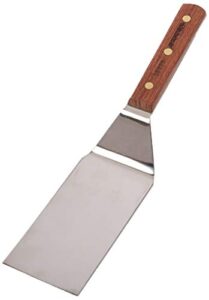 dexter russell s8696 wood handle 6 x 3″ offset hamburger turner