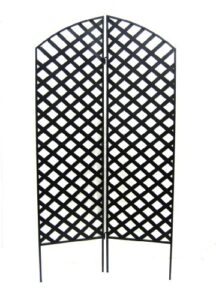 two piece interlocking lattice work garden screen