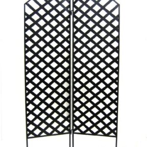 Two Piece Interlocking Lattice Work Garden Screen