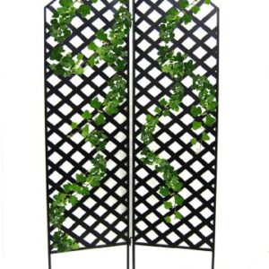 Two Piece Interlocking Lattice Work Garden Screen