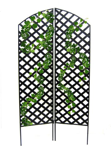 Two Piece Interlocking Lattice Work Garden Screen