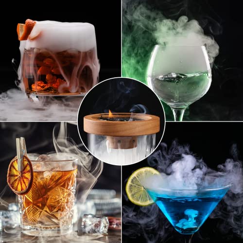 BENJEN Cocktail Smoker Kit with Torch | Four Kinds of Wood Smoker Chips for Whiskey and Bourbon, Infuse Cocktails,Wine,Whiskey | Bar Set | Birthday Gifts for him/Father/Husband/self/Father's Day