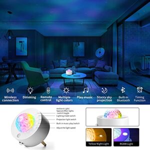 Star Projector Galaxy Light,3 in 1 LED Projector Light with Bluetooth Music Speaker&Timer,USB LED Starry Sky Light with Remote Control for Bedroom Party Home,Sky Starry Projector Light for Kids Adults